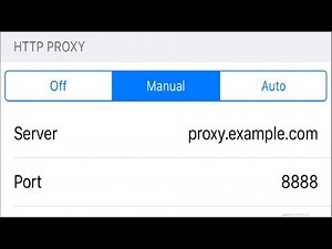 How to Configure a Proxy Server on an iPhone or iPad