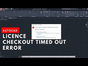 Licence checkout timed out error in AutoCAD | How to Fix Licence Checkout Error | in HINDI