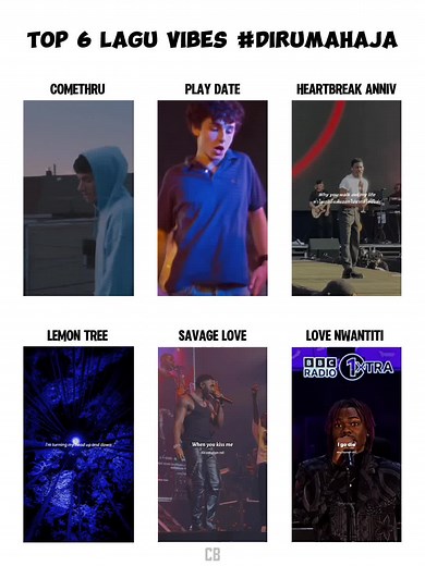 Top 6 Lagu Vibes untuk Di Rumah Aja