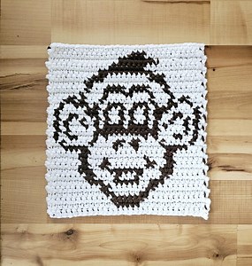 Baby Monkey Crochet Pattern Easy Beginner-friendly Design for Personalized Blankets - Etsy