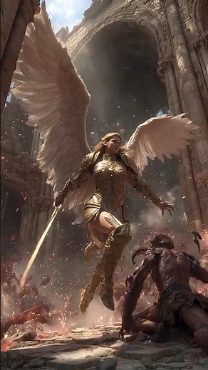 Angel of Divine Spirit vs Demon | Angel vs Devil | Heaven vs Hell Battle