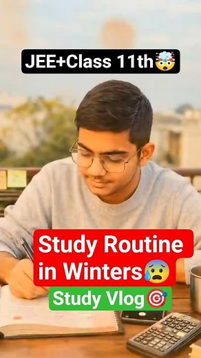 Class 11th + JEE ROUTINE! 📚🔥 Study Vlog🎯 #shorts #studyvlog #studywithme #class11 #minivlog