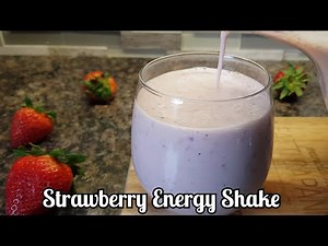 If You have Strawberries and Milk try this Energy Shake || Strawberry Milkshake | #energymilkshake