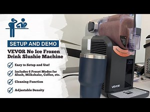 Demo and Review - VEVOR No Ice Frozen Drink Slushy Machine