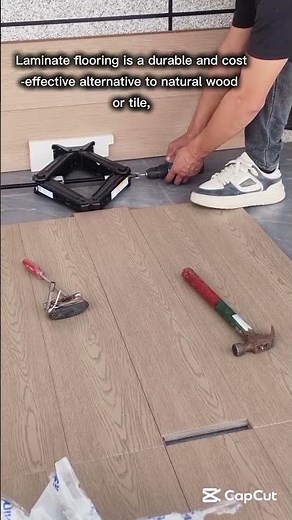 Quick & Easy: Installing Durable Laminate Flooring with Simple Tools#LaminateFlooring#DIYHomeImprove