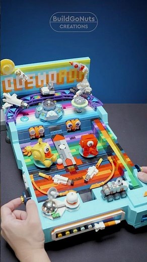 I built a #lego coin-operated motorized pinball machine and it’s so much fun! #asmr #moc #legomoc
