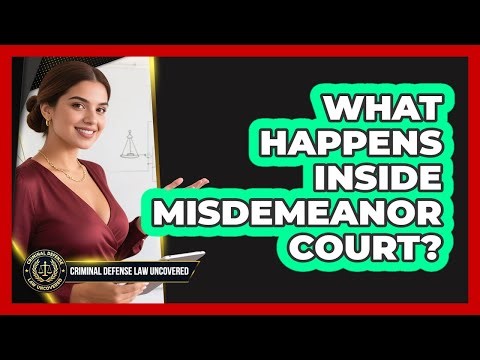 What Happens Inside Misdemeanor Court?
