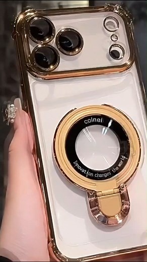 Transparent Magnetic Holde Bracket Case on for iPhonw 17 | Itz Techno Hub