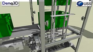 Demo3D USS Vertical Indexing Conveyor