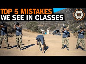 Top 5 Mistakes / Bad Habits We See in Firearms Training Classes