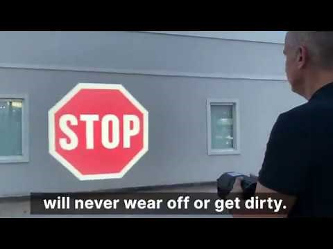 Projected Safety Signage in Warehouses and Facilities