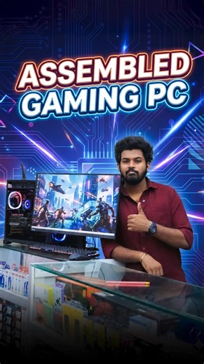 Monster Gaming PC Build 😮 Ryzen 9 RTX Power 🔥 Idhu serious performance thevai padra gamers & creators-ku 🔥 Our custom assembled high-end gaming PC delivers power, looks & future-proof specs 💻🚀 ⚙️ Configuration Highlights: ✔ AMD Ryzen 9 9950X Processor ✔ Gaming WiFi Motherboard ✔ Corsair Vengeance 64GB RAM ✔ 2TB NVMe SSD – Ultra-fast storage ✔ RTX 3050 32GB Graphics Card ✔ 1300W SMPS – Stable power delivery ✔ ARGB Cabinet ✔ ARGB Liquid Cooler ✔ RGB Keyboard & Mouse ✔ 27-inch Monitor Perfect 