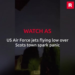 8K views · 48 reactions |  This is the 'deafening' moment two US Air Force jets flew low over a Scots town  | Daily Record | Facebook