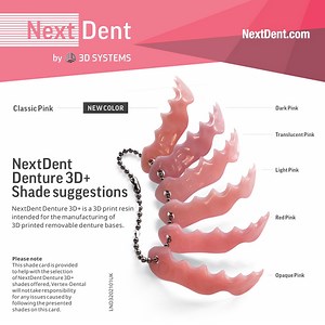 NextDent Denture 3D  Resin - Translucent Pink