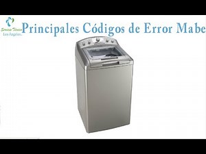 Códigos de error de lavadora Mabe