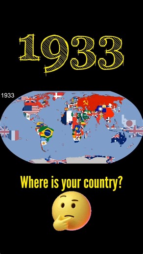 World map.2025 vs 1933 #history #geography