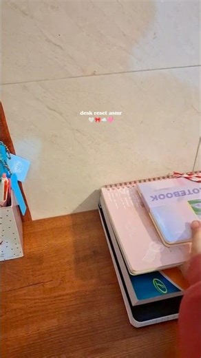 ASMR aesthetic desk reset 🫧 #asmr #aesthetic #dayinmylife