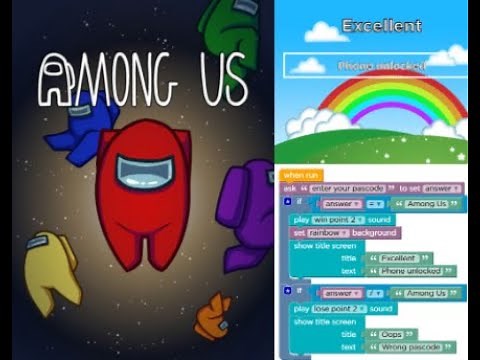 How to make an among us passcode app on play lab Code.org (Coder Kid)