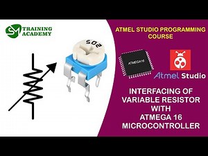 ADC PROGRAMMING (VARIABLE RESISTOR) IN ATMEGA16 | ATMEL STUDIO PROGRAMMING COURSE | T - 31