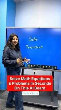 Interactive Flat Panel: Solve Math Problems With AI - Smart Board, Digital Board For Online Teaching