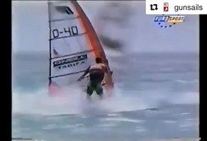 21K views · 591 reactions | #gunsails30years | Back to the famous Tarifa Speed World Cup beginning of the nineties. Levante windspeed up to 50 knots separates the boys from the men. Guess who is the last man standing. And yes - windsurfing on EUROSPORT channel. | World of windsurf | Facebook