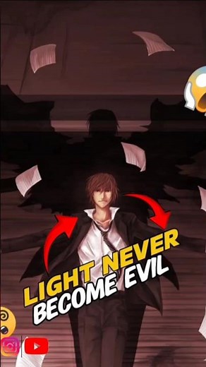 Light never become evil #deathnote​ #anime​ #lightyagami​ #ryuk​