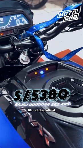 📢 ¡Atención riders! Llévate esta Bajaj Dominar 250 ABS 🏍️ a solo S/ 5,380 de inicial aquí en MOTOBRO 🦁🔥 ✅ Motor 250cc con 27 HP ✅ ABS de serie para mayor seguridad ✅ Estilo touring deportivo y musculoso ✅ Ideal para ciudad y carretera ¡La potencia que necesitas para dominar cualquier ruta está aquí! 💥 #Motobro #Dominar250ABS #BajajDominar #MotosEnPeru #MotosSinInicial #MotosDePeru #TouringLife #MotoAventura #MotosFinanciadas | Motobro