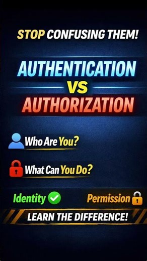 Authentication X Authorization in 30 Seconds #backend #education #authentication #authorization
