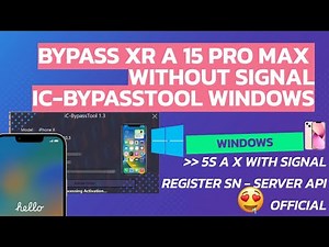 IC-BYPASS TOOL XR A 15 PRO MAX WITHOUT SIGNAL WINDOWS FULL SERVICES , FIX NOTIFICACIONES,SYNC , OTA