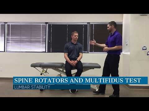 Spine Rotators and Multifidus Test