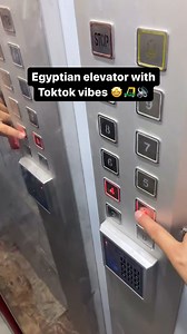 Egyptian elevator with Toktok vibes 🤩🛺🔊 It ensures you are having fun during your ride. Good start of the day, ha? 😅 🎥 @altbakh_ | MyEgypt