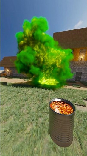 TNT Explosion VS Villager Fart / Minecraft RTX #minecraft #realistic