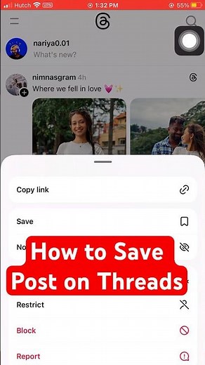 How to Save Post on Threads📲✅ #threads #post #save #tutorial #tipsandtricks