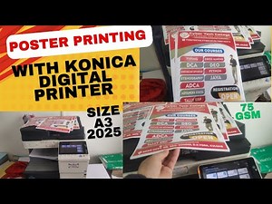 | A3 Poster Printing On Digital Konica Printing Machine | 75GSM Paper Smart Tech Printers Multicolou
