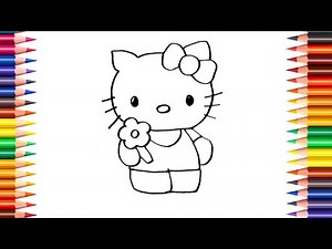 HELLO KITTY 🐈 Drawing Easy|| Hello Kitty Drawing Step by step||