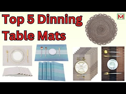 Top 5 Best Dinning Table Mat Sets | Best Placemats Set on Amazon 2025