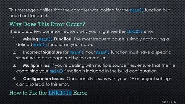 Understanding the LNK2019 Error in C+ + and How to Fix It