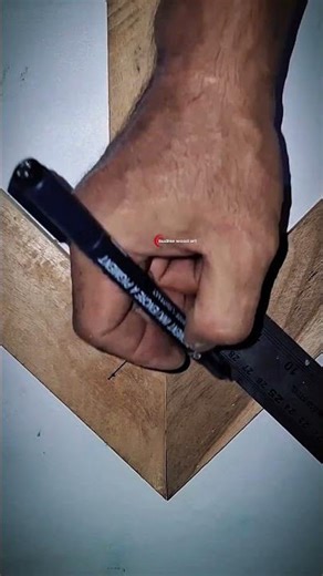 How to Make a Triple Interlocking Wood Joint | Woodworking Secrets #shorts