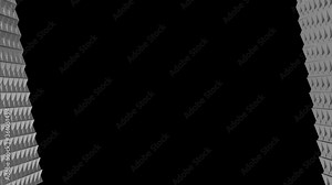 Transition scene of Silver Triangle Polygon Wall Open from center. 3d rendering.