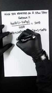 Using Trigonometric Identities to Show that Both Sides of an Equation are Equal