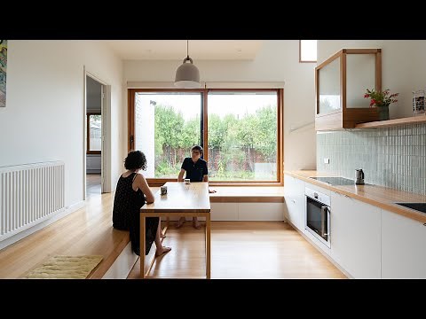 A Contemporary Brick Home Extension Now Connects with the Garden