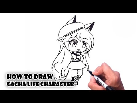 How to Draw Gacha Life Girl Character | New season - Step by step