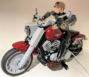LEGO MOC-95728 10269 Harley Davidson Fatboy RC Conversion (Creator > Creator Expert 2021)