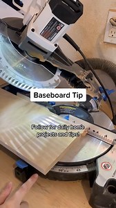 155_@itshoneydone baseboards tip! #AFairShotWithBlock #baseboards #baseboardhack #baseboard #trimwork #newtrim #mitersaw. #fun #fyp #family #fypシ゚viral | Myra Ayers
