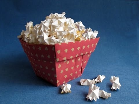 How to Fold Origami Paper Popcorn