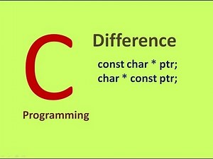 What is difference between const char * and char * const in C