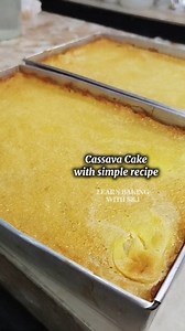 cassava cake simple recipe #foodie | Learn Baking with S&J