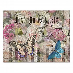 Jigsaw Puzzle, Music Notes and Butterfly Design, Musical Puzzle, Butterfly Puzzle, Tin Puzzle, Relaxing Activity, Gift for Music Lovers, Fun - Etsy Australia