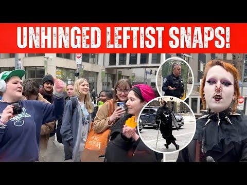 Liberal Student STEALS Sign, Then Everything Goes OFF The Rails