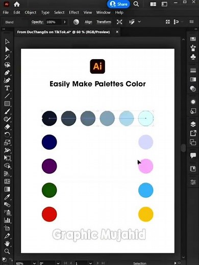 Easily Make Color Palettes in Adobe Illustrator Quick & Professional Method #adobeillustrator
